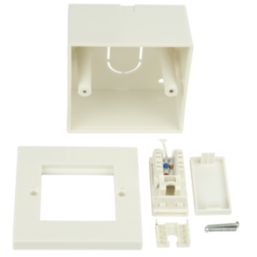 Philex Cat 5e 1 Port RJ45 Ethernet Socket White - Screwfix