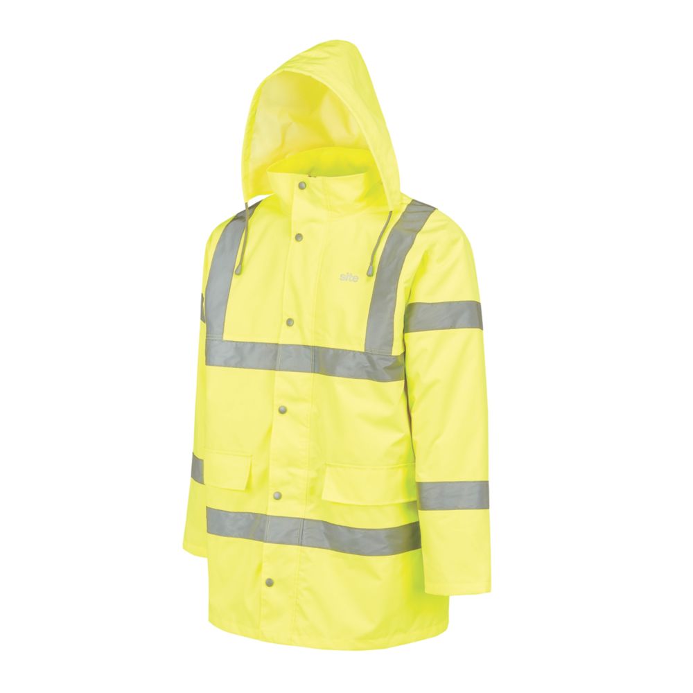 Site Shackley Hi-Vis Traffic Jacket Yellow Medium 51" Chest - Screwfix