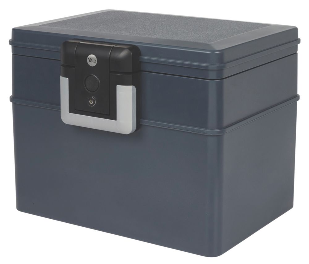 Yale 16.8Ltr Water-Resistant Fire Chest Large 405mm x 290mm x 320mm ...
