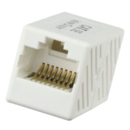 Philex Cat 5e RJ45 Coupler - Screwfix