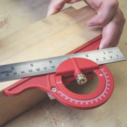 Faithfull Combination Square with Protractor 12" (300mm) - Screwfix