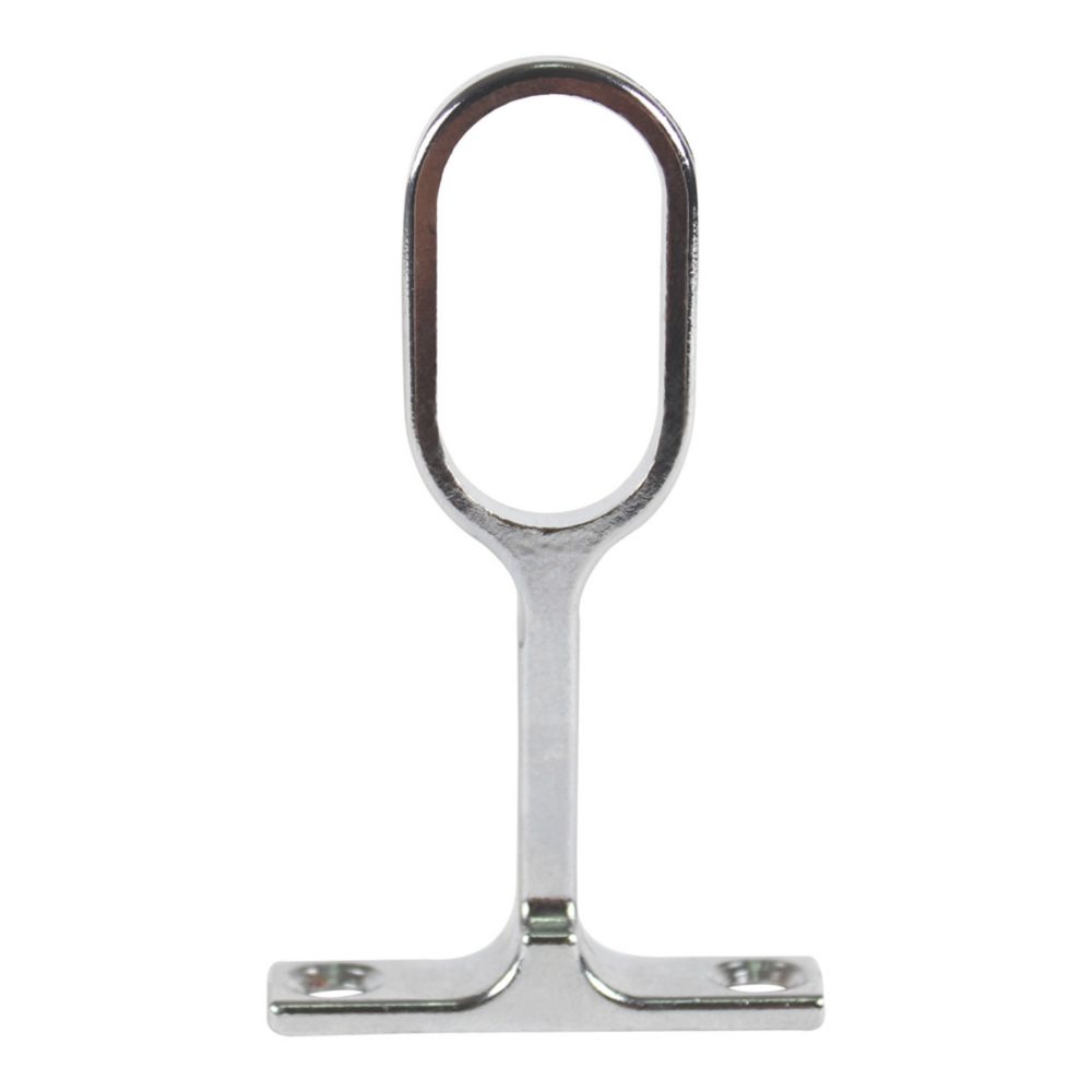 Essentials Oval Rail Centre Brackets Polished Stainless Steel 30mm 2 ...