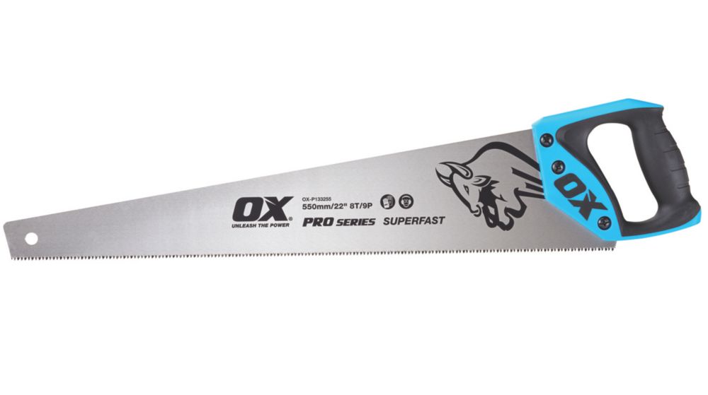 OX Pro 8tpi Wood Hand Saw 22" (550mm) - Screwfix