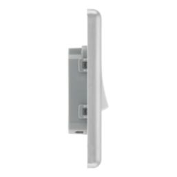 LAP 20A 16AX 1-Gang 2-Way Light Switch Brushed Stainless Steel with ...