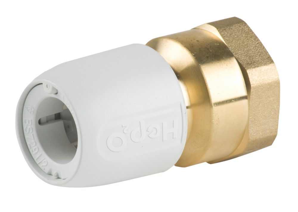 Hep2O Plastic Push-Fit Adapting Female Coupler 15mm x ½" | Pipe ...