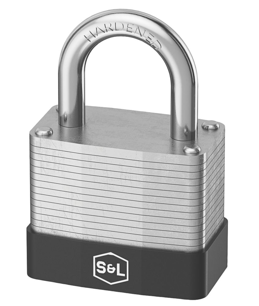 Smith & Locke Closed Shackle Combination Padlock Silver 40mm - Screwfix