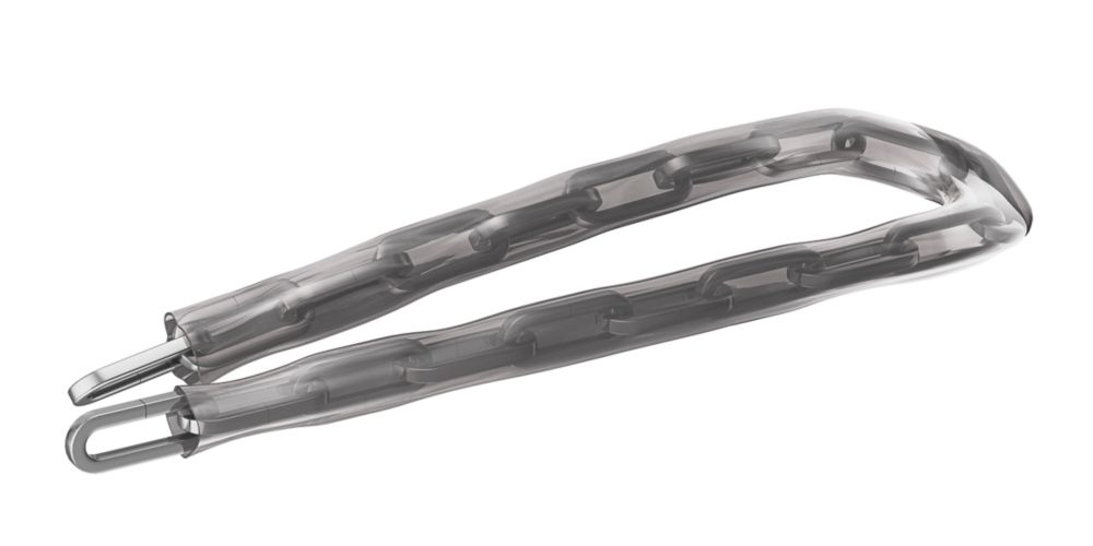 Smith & Locke Hardened Steel & PVC Security Chain 1000mm x 8mm - Screwfix