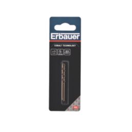 Erbauer Straight Shank Metal Drill Bits 3mm x 61mm 2 Pack - Screwfix