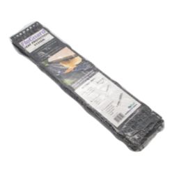 FloPlast Gutter Guards Black 100-115mm x 500mm 10 Pack - Screwfix