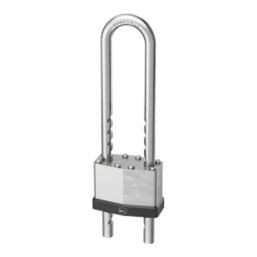 Smith & Locke Laminated Steel Long Shackle Padlock 50mm - Screwfix