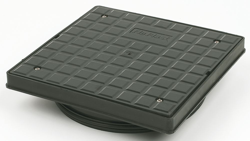 FloPlast Push-Fit Square Mini Access Chamber Cover & Frame 300mm ...