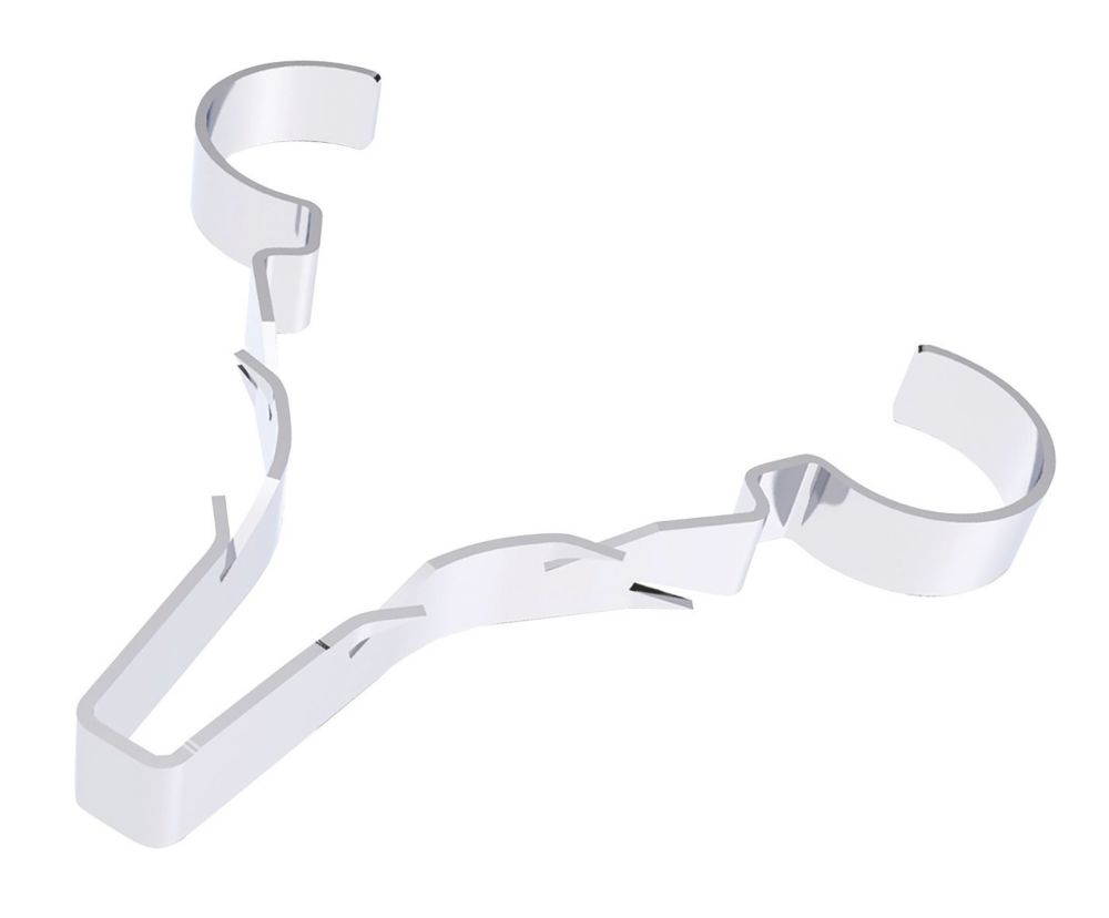 D-Line Safe-D Fire Rated Single Stag Clips 6-8mm² Silver 50 Pack - Screwfix