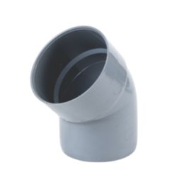 FloPlast Solvent Weld 135° Single Socket Bottom Offset Bend Grey 110mm ...