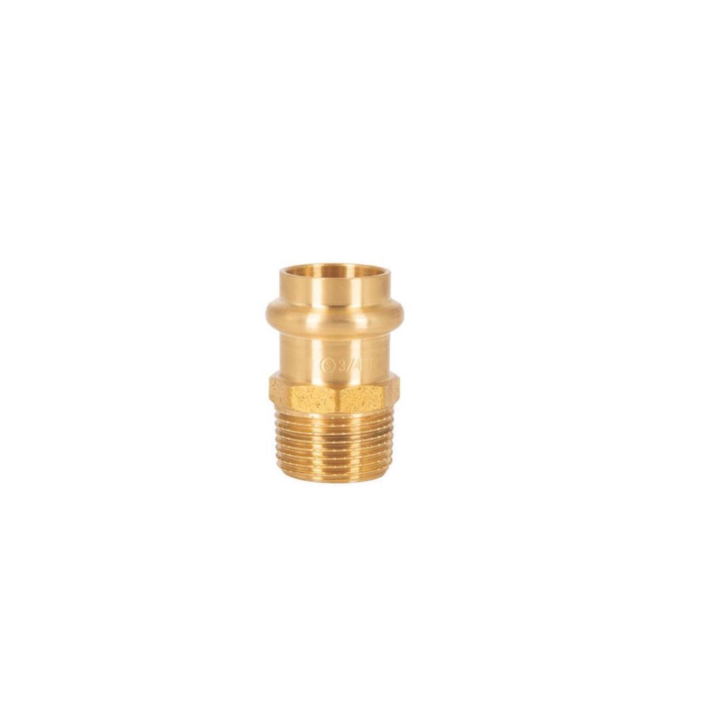 Instantor Copper Press-Fit Adapting Gas Male Coupler 1/2" x 1/2" - Screwfix