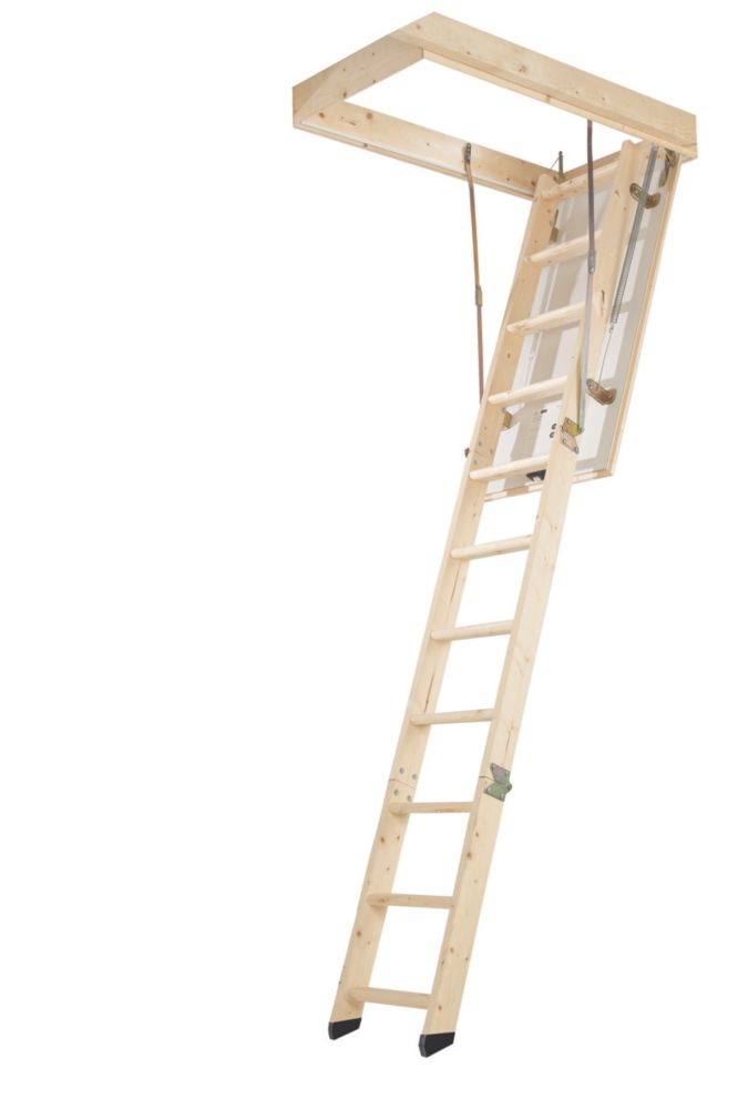 Werner Timberline 2.85m Loft Ladder Kit - Screwfix