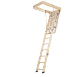 Werner Timberline 3-Sections Insulated Timber Loft Ladder Kit 2.92m ...