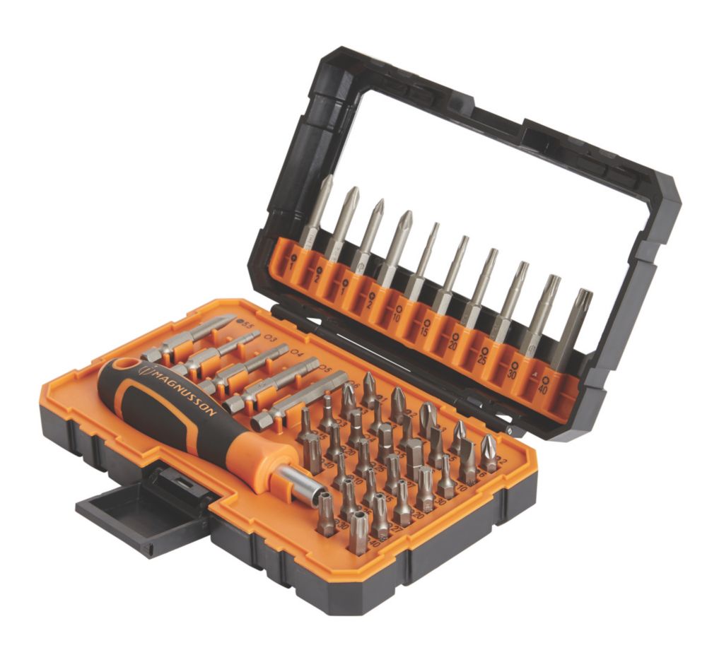 Magnusson Screwdriver Bit Set 44 Pieces - Screwfix
