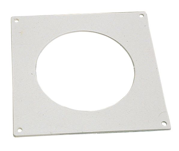 Manrose Round Pipe Wall Plate White 100mm | Ducting | Screwfix.ie