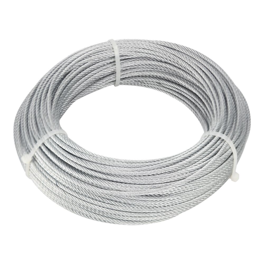 Essentials Wire Rope 3mm x 50m - Screwfix