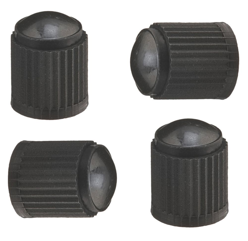 Pearl Consumables Universal Tyre Valve Dust Cap 4 Pack - Screwfix