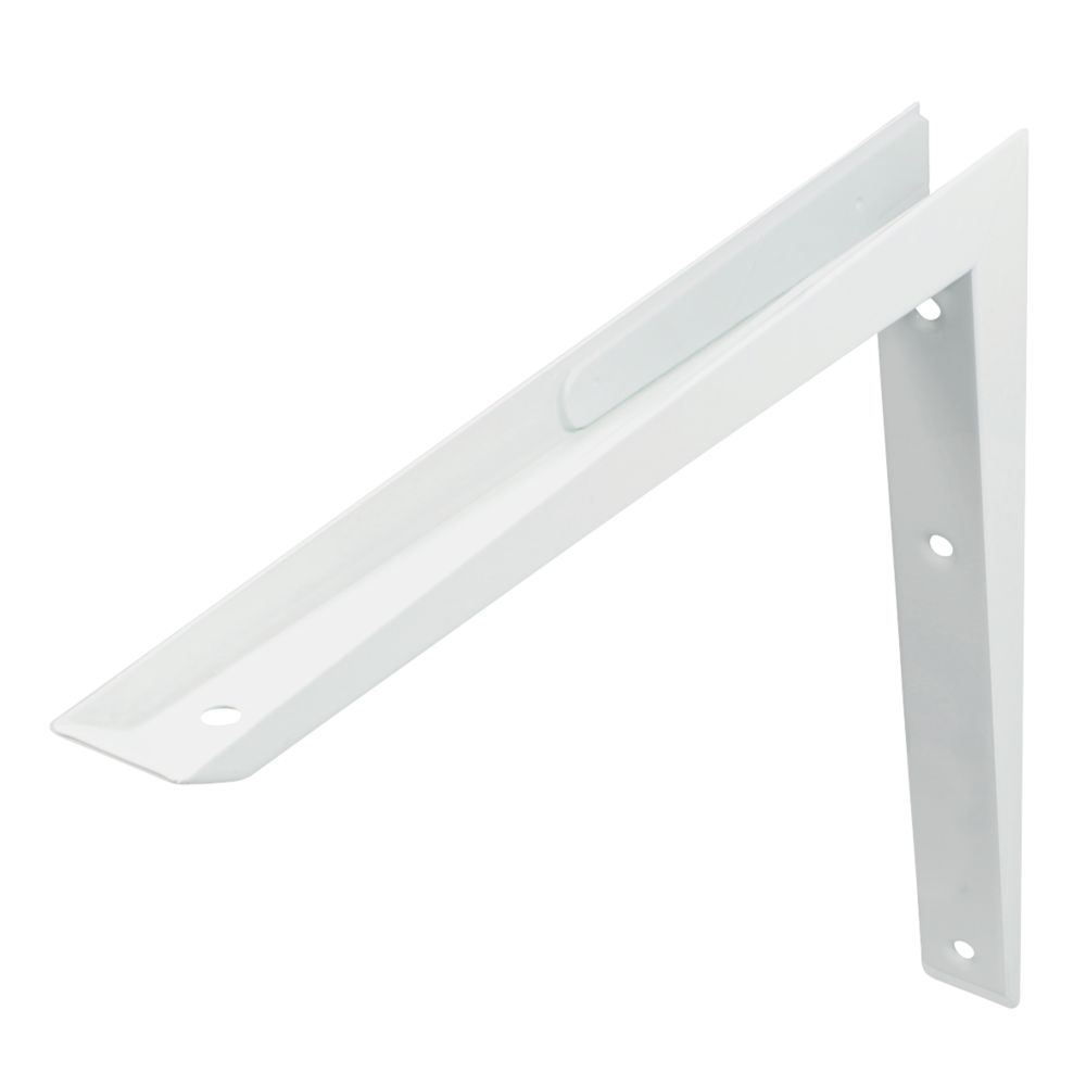 Essentials Hi Load Mitred Shelf Brackets White 300mm x 300mm 10 Pack ...