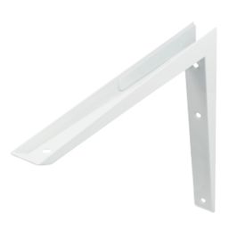 Essentials Hi Load Mitred Shelf Brackets White 300mm x 300mm 10 Pack ...