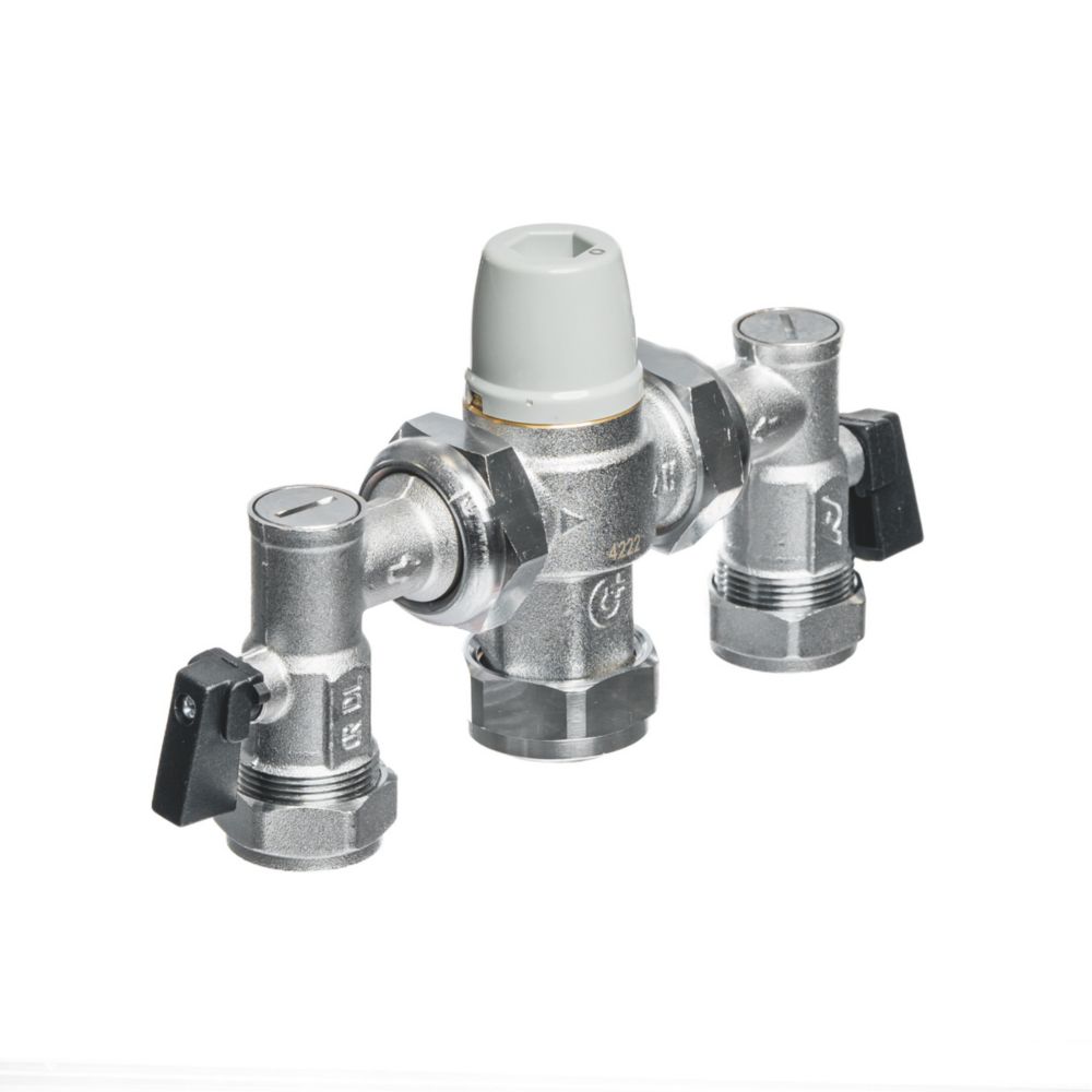 Flomasta Thermostatic Mixing Valve 22mm - Screwfix