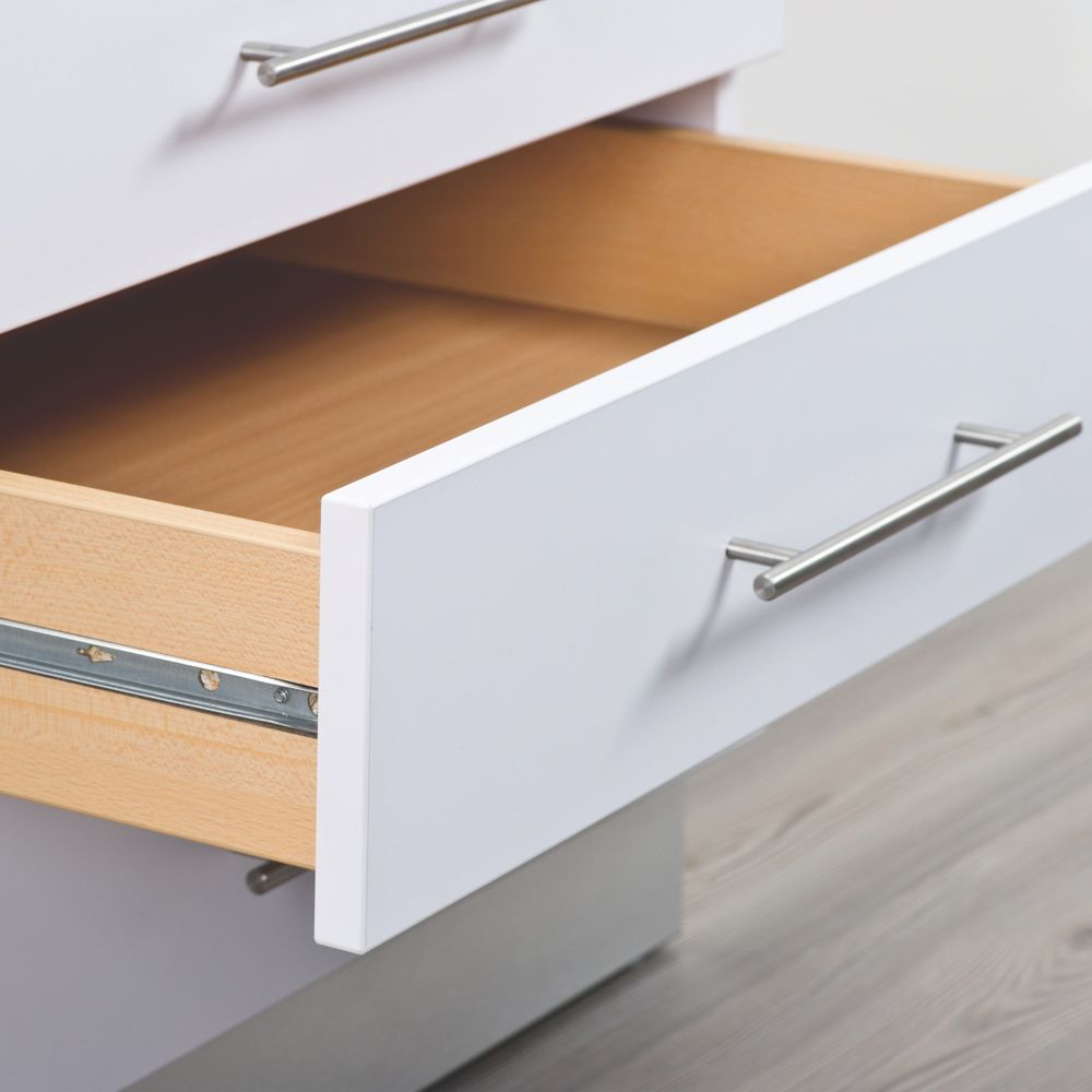 Essentials Steel Self-Closing Ball Bearing Drawer Runners 350mm 2 Pack ...