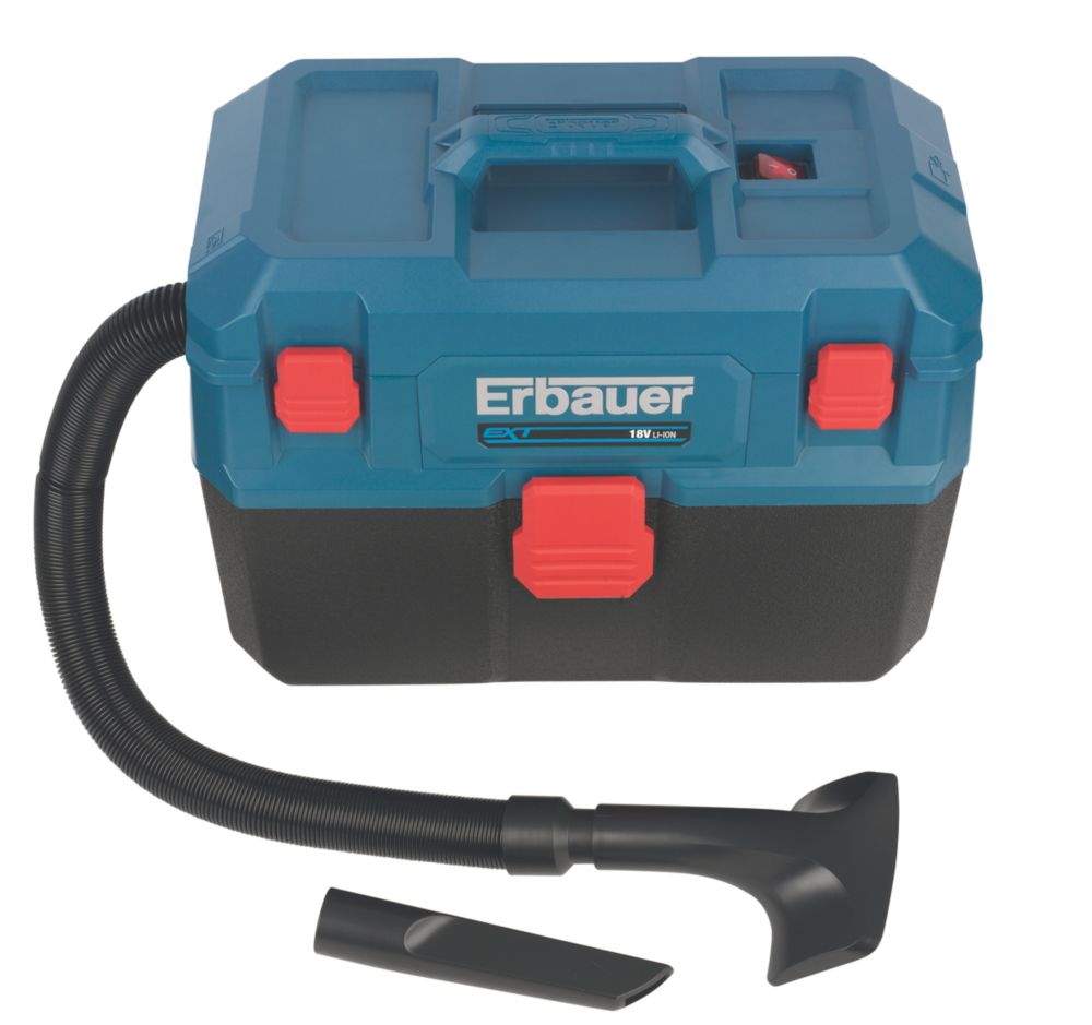 Erbauer ETBV18-Li 18V Li-Ion EXT Cordless Toolbox Wet & Dry Vacuum ...