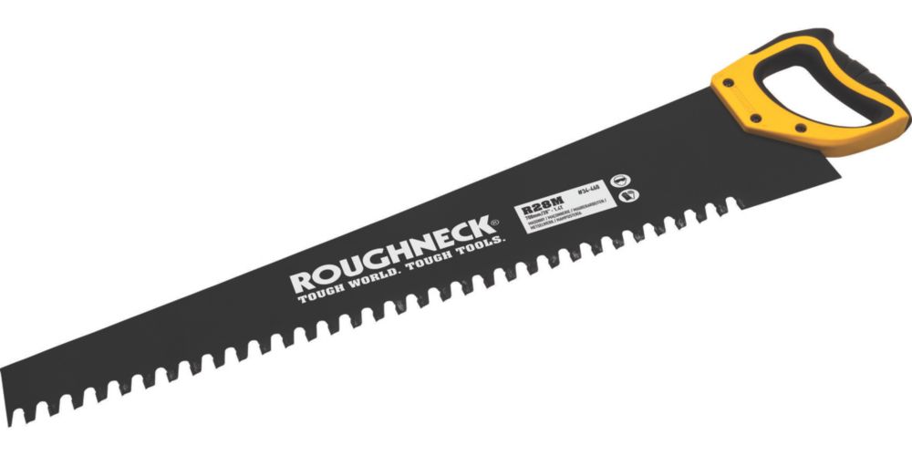 Roughneck 1.5tpi Concrete/Stone Masonry Hand Saw 28" (700mm) - Screwfix