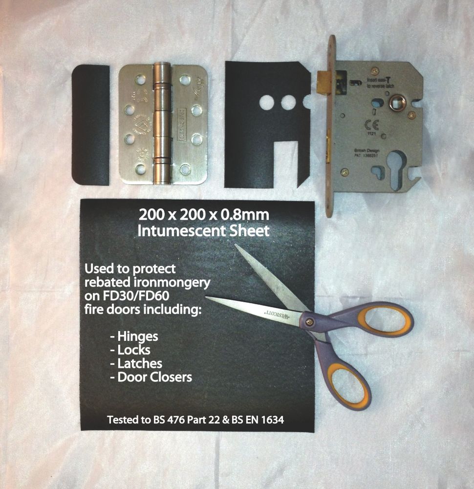 Firestop Graphite Intumescent Sheet 200mm - Screwfix