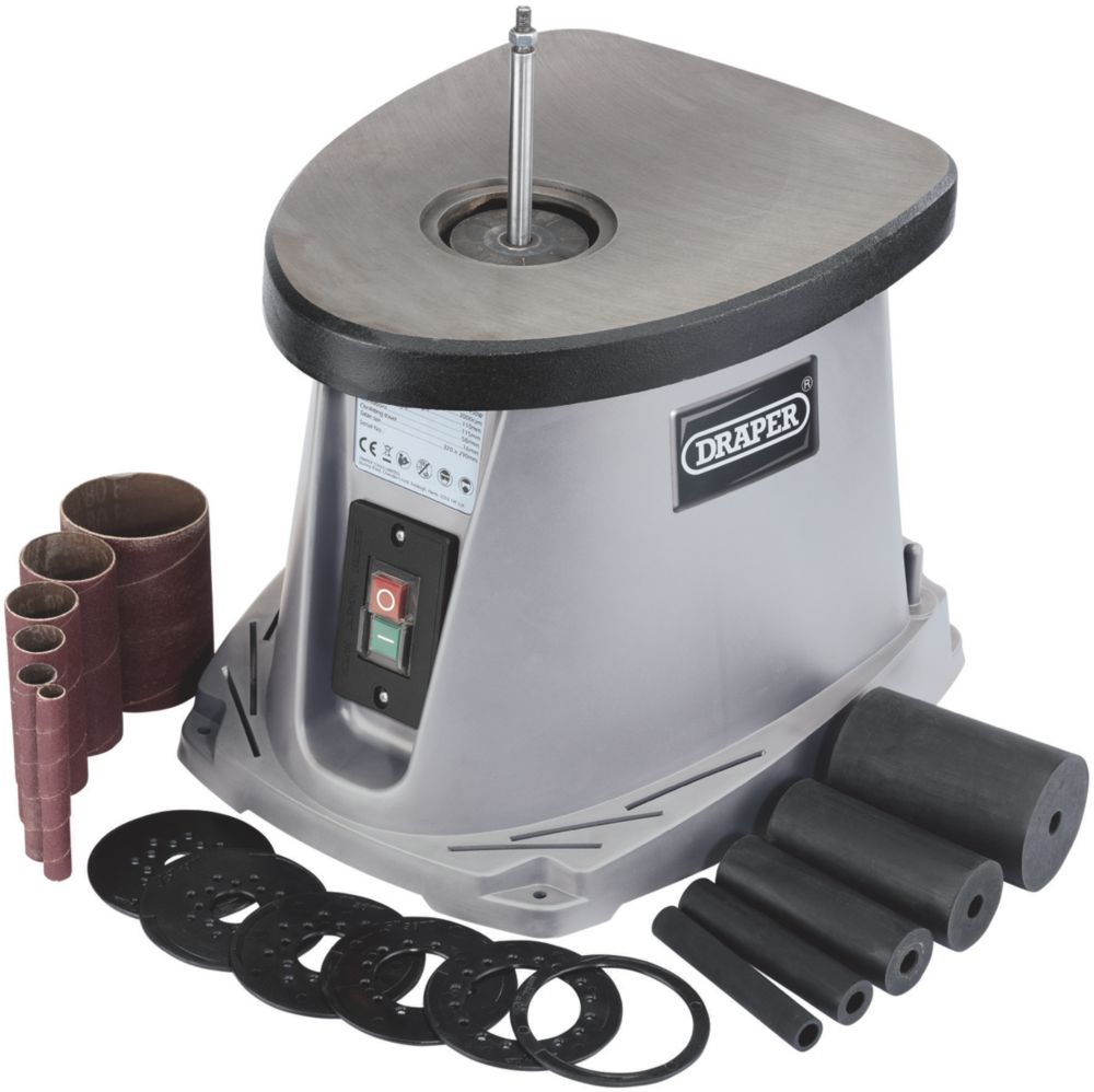 Draper 450W Brushless Electric Oscillating Spindle Sander 230V - Screwfix