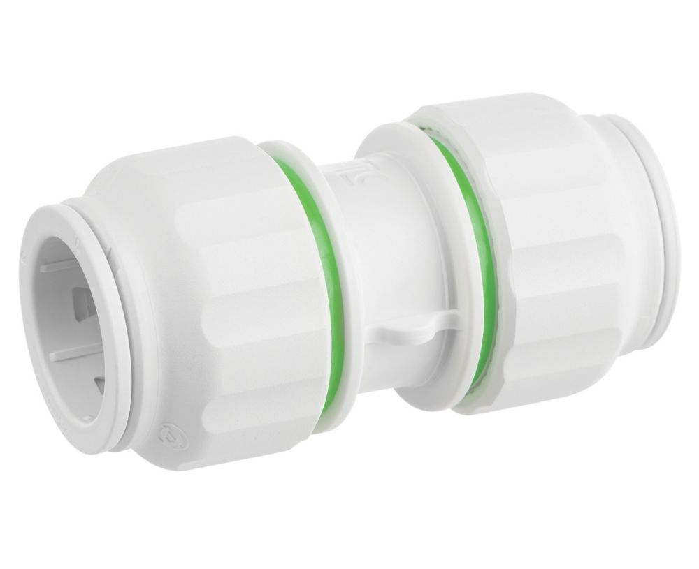 Flomasta Plastic Push-Fit Equal Straight Coupler 28mm - Screwfix