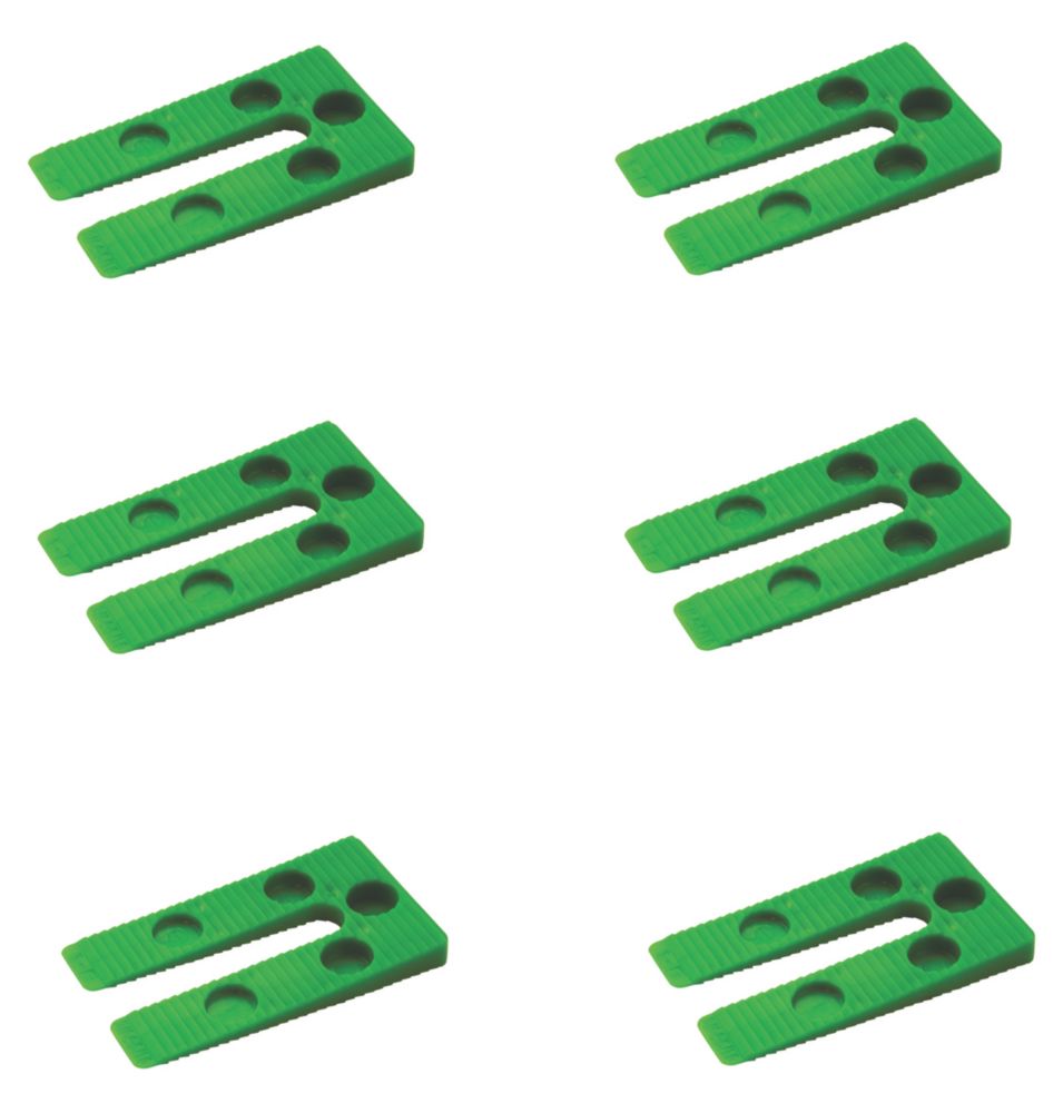 Easyfix Wedge Packers One Size 80mm x 1-8mm x 45mm 200 Pieces - Screwfix