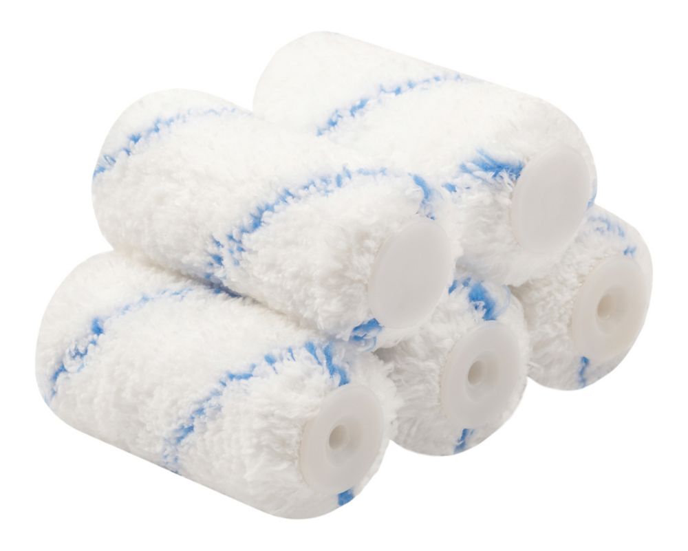 Fortress Trade Medium Pile Roller Sleeves Emulsion 4" x 46mm 5 Pack ...