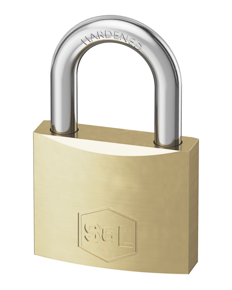Smith & Locke Brass Padlock 50mm - Screwfix