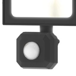 4lite Advantage Outdoor LED Floodlight With PIR Sensor Black 20W 1700lm ...