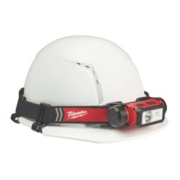 Milwaukee L4 HL2-301 Rechargeable LED Headlamp Black/Red 600lm - Screwfix