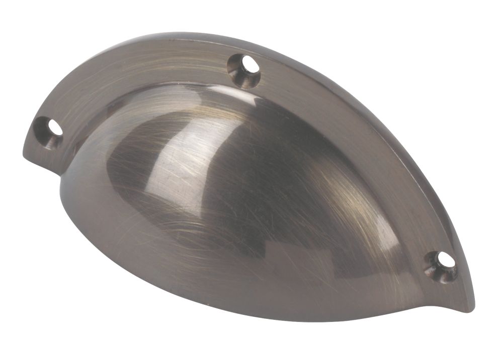 Shell Drawer Pull 90mm Antique Brass | Cup Handles | Screwfix.ie