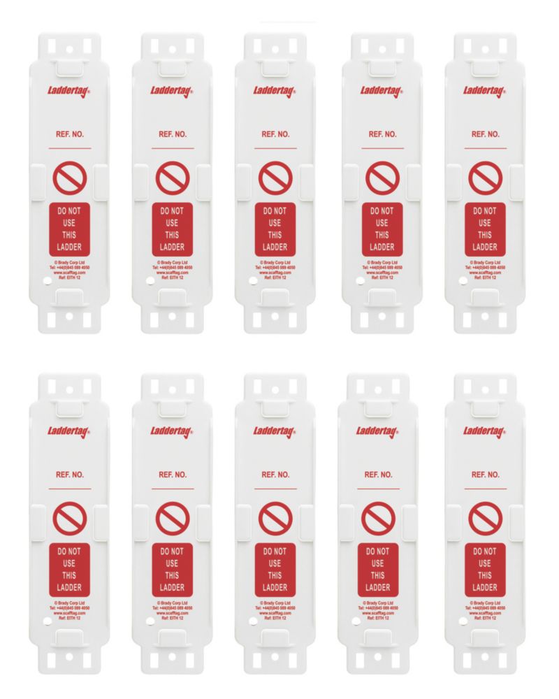 Scafftag Ladder Tag Holder 10 Pack - Screwfix