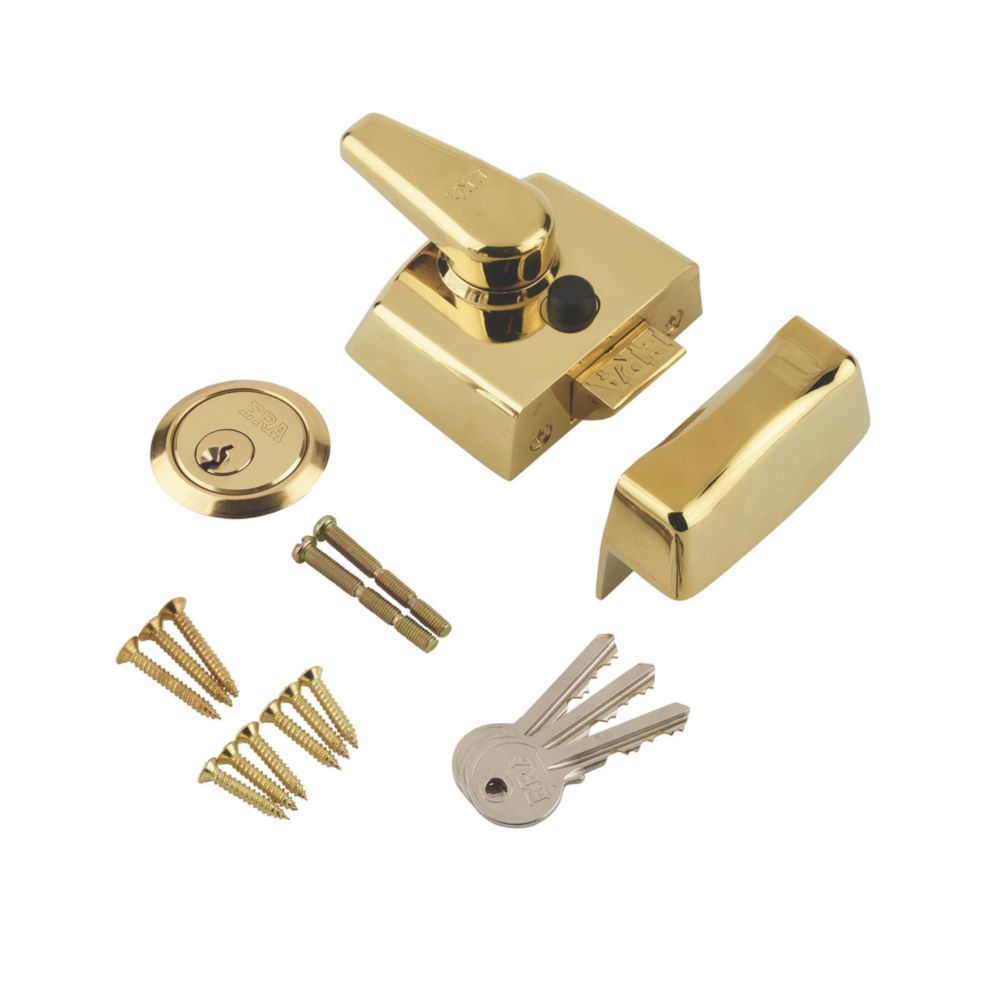 ERA 1430-31 Replacement Night Latch Brass 40mm Backset - Screwfix