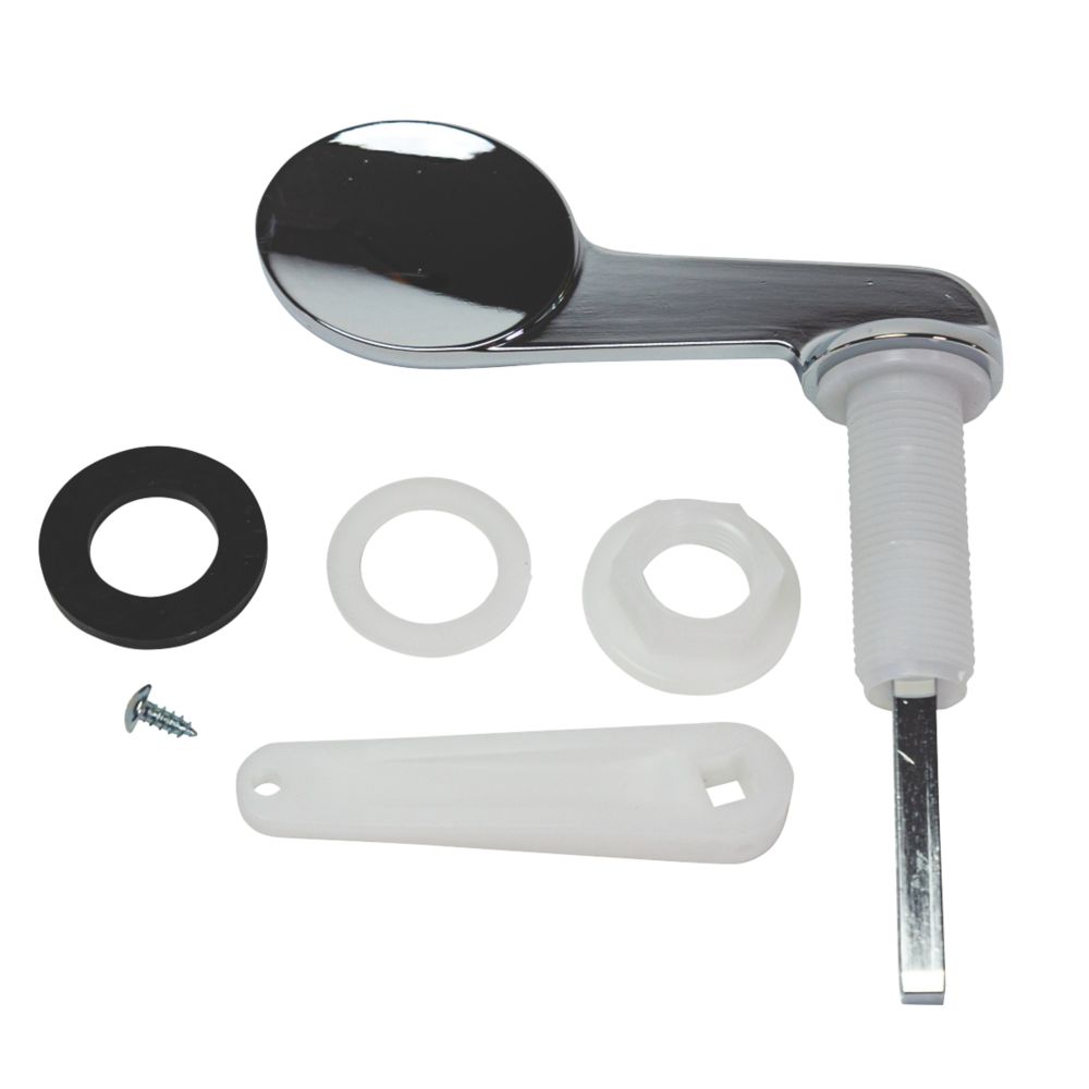 Fluidmaster 650X-015-P30 Dual-Flush Paddle Lever Chrome - Screwfix