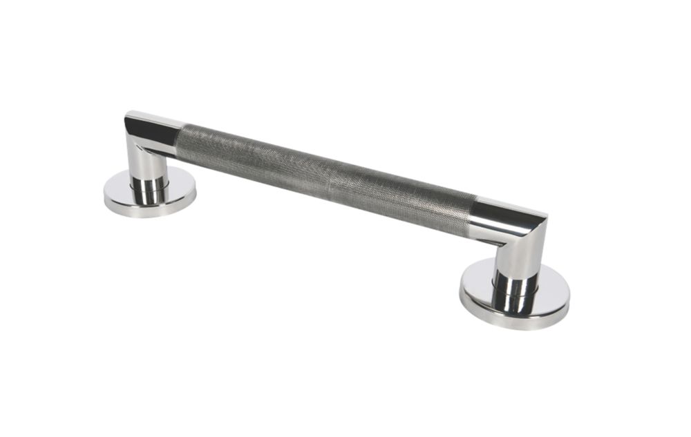 Rothley Straight Household Grab Rail Stainless Steel 305mm - Screwfix