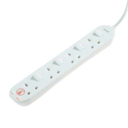 Masterplug 13A 4-Gang Switched Surge-Protected Extension Lead 1m - Screwfix