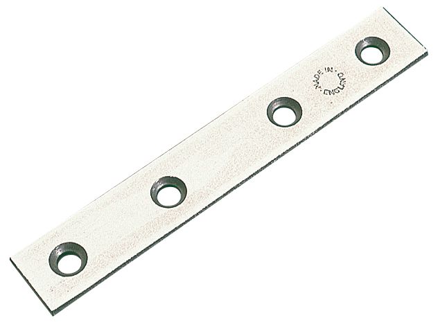 Essentials Mending Plates Zinc-Plated 100mm x 16mm x 10 Pack - Screwfix