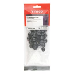 Timco 6-8ga 100 Pack Anthracite Grey Plastic Screw Caps - Screwfix