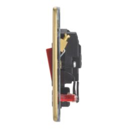 Contactum Lyric 32A 1-Gang DP Control Switch & Flex Outlet Brushed ...