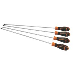 Magnusson Mixed Long Reach Screwdriver Set 4 Pcs - Screwfix