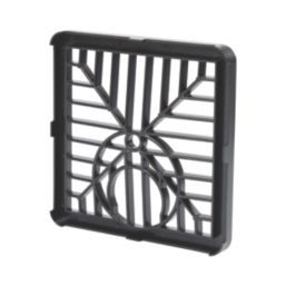 FloPlast Gulley Grid Black 150mm x 150mm - Screwfix