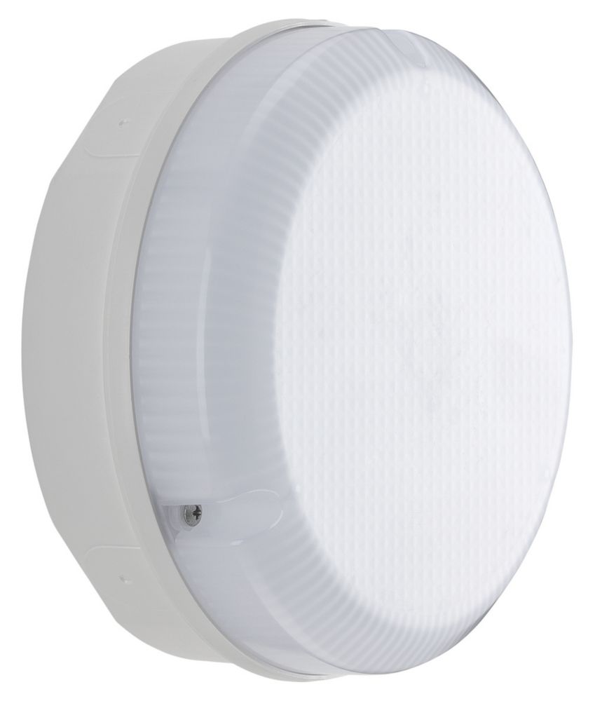 Luceco Outdoor Round LED Bulkhead White 9W 1150lm - Screwfix
